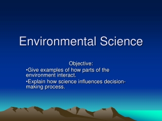 PPT - Environmental Science PowerPoint Presentation, free download - ID ...