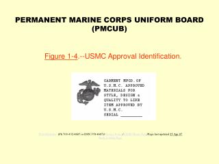 PPT - Figure 1-4 .--USMC Approval Identification. PowerPoint ...