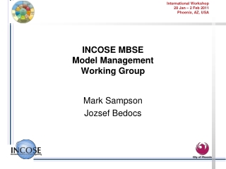 PPT - INCOSE MBSE Model Management Working Group PowerPoint ...