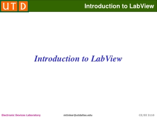 PPT - Introduction to LabView PowerPoint Presentation, free download ...