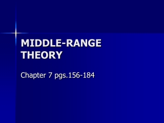Middle range nursing theories PowerPoint (PPT) Presentations, Middle ...