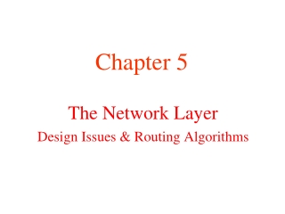 PPT - The Network Layer Design Issues & Routing Algorithms PowerPoint ...