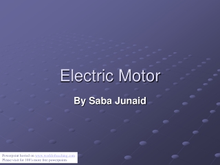 PPT - Electric Motor PowerPoint Presentation, free download - ID:9430798