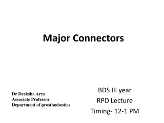 PPT - Major Connectors PowerPoint Presentation, free download - ID:9520992