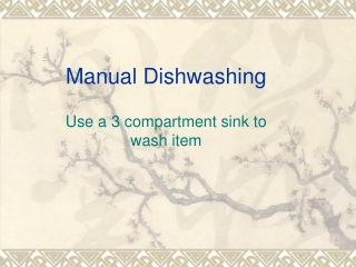 PPT - Manual Dishwashing PowerPoint Presentation, free download - ID:9521425