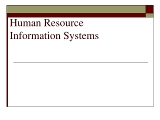 PPT - Human Resource Information Systems PowerPoint Presentation, free ...