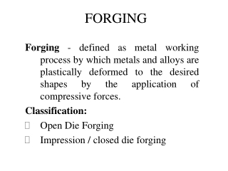 PPT - FORGING PowerPoint Presentation, free download - ID:9539942