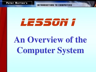PPT - An Overview of the Computer System PowerPoint Presentation, free ...