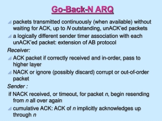 PPT - Go-Back-N ARQ PowerPoint Presentation, free download - ID:9598091