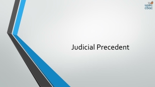 PPT - Judicial Precedent PowerPoint Presentation, free download - ID ...