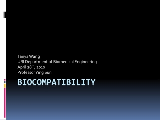 PPT - Biocompatibility PowerPoint Presentation, free download - ID:9686904