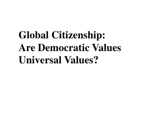 Ten universal human values PowerPoint (PPT) Presentations, Ten ...