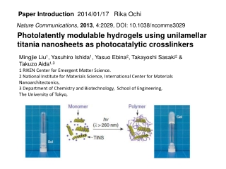PPT - Mingjie Liu 1 , Yasuhiro Ishida 1 , Yasuo Ebina 2 , Takayoshi ...