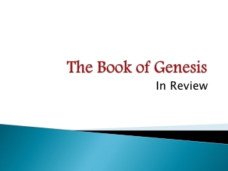 PPT - The Book of Genesis PowerPoint Presentation, free download - ID ...