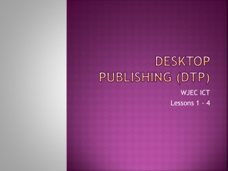 PPT - Desktop Publishing (DTP) PowerPoint Presentation, free download ...