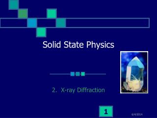 PPT - SOLID STATE PHYSICS PowerPoint Presentation - ID:396416